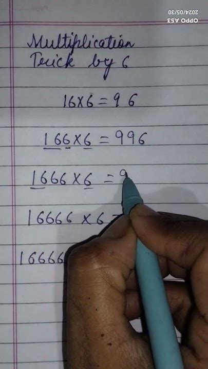 How To Multiply Series Of 6 By 6। Mathstricks Shorts Youtube