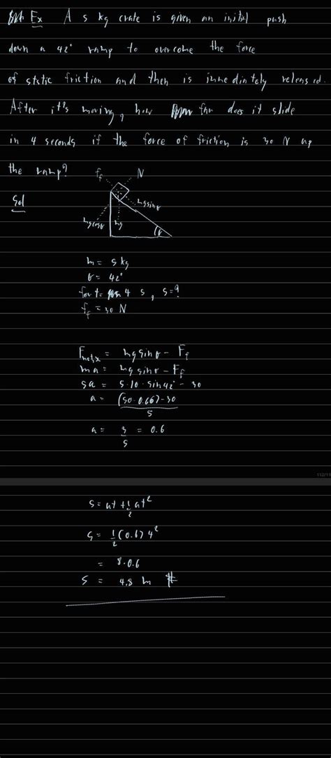 inclined plane example probelm no 3 with a solution physics r physicsstepbystep