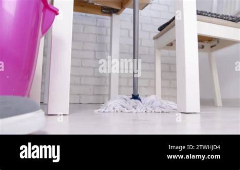 Using Bucket And Water To Clean Stock Videos Footage HD And 4K