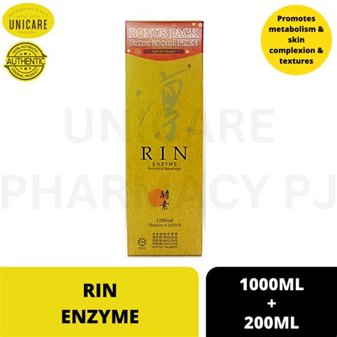 Bonus Pack Rin Enzyme Enzim Rin 1000ml 200ml Shopee Malaysia