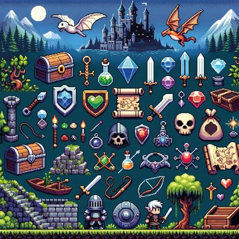 Premium Photo Pixel Art Adventure Video Game