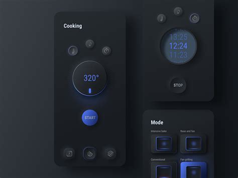 Smart Oven App Ui Skeuomorph