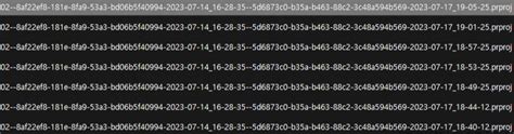 The Project Save File Name Is Strange Adobe Community 13949365