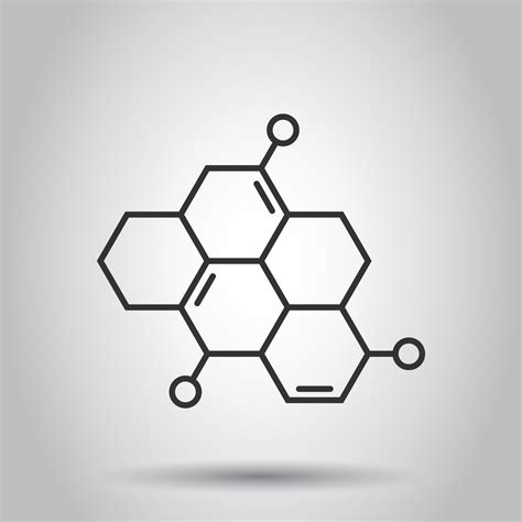 Science Icon In Flat Style Dna Cell Vector Illustration On White Isolated Background Molecule