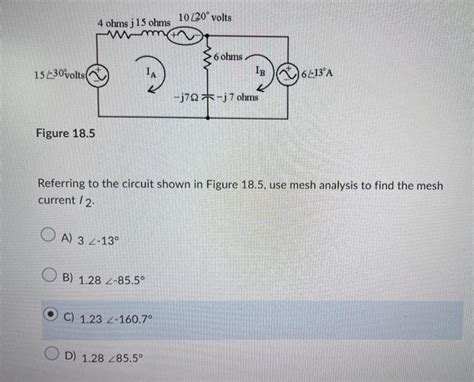 Solved Figure 18 5 Referring To The Circuit Shown In Figure Chegg