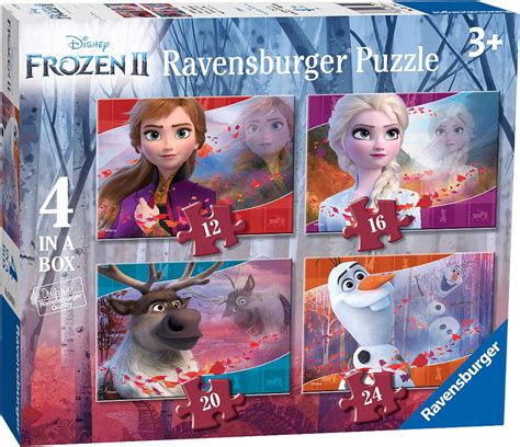 Ravensburger 3019 Disney Frozen 2 4 In A Box 12 16 20 24pc Jigsaw