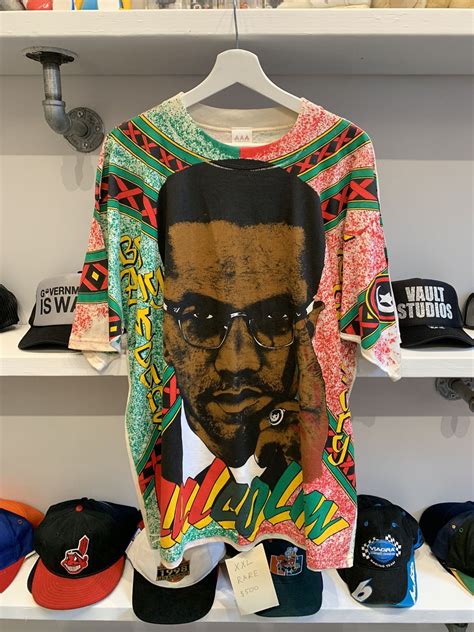 Vintage Vintage Malcom X All Over Print Tee Grailed