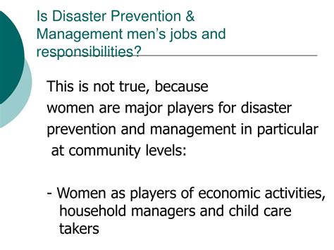 Ppt Gender Integration Into Disaster Prevention And Management Powerpoint Presentation Id