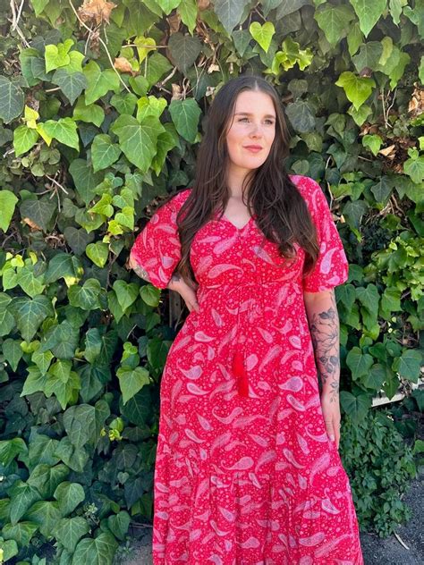 DRESS HS P MARA MAXI RASPBERRY SPRITZ Naked Gypsy