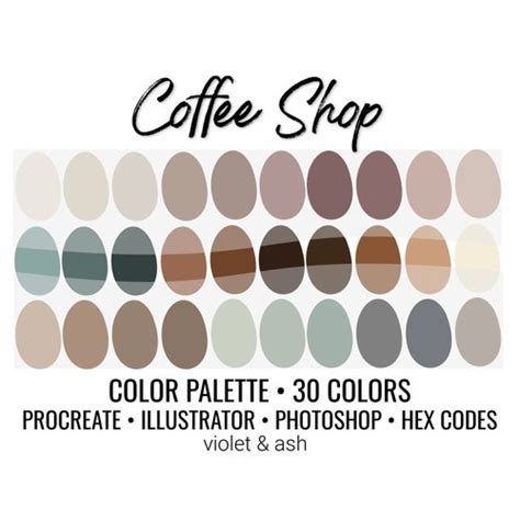 Olive Procreate Palette Color Chart Ipad Procreate Etsy Uk