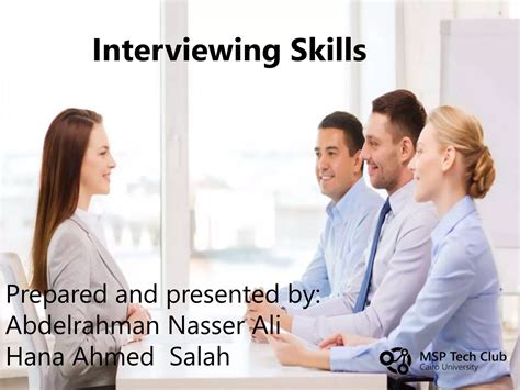 Interviewing Skills Ppt