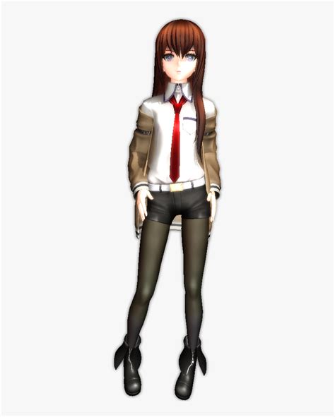 Makise Kurisu Mmd Model Download Hd Png Download Kindpng