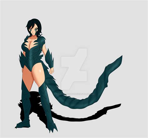 Godzilla Monster Planet Kaiju Girl Full Bodydesign By Tsurugiknight On