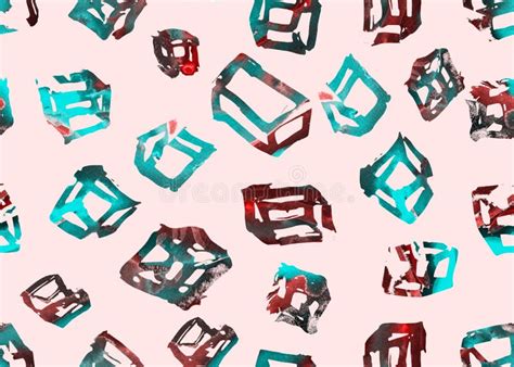 Memphis Cube Seamless Pattern Stock Illustration Illustration Of