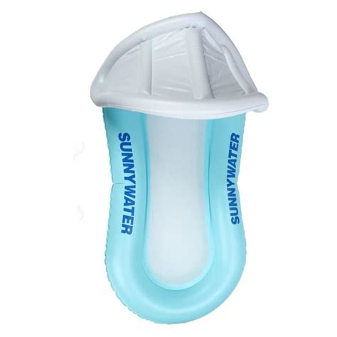 Vgeby Flotteur Gonflable Avec Flotteur De Piscine Pvc épais Auvent