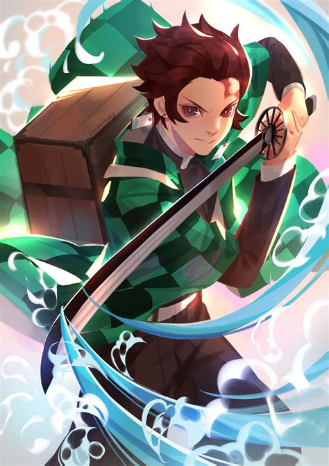 Kamado Tanjirou Kimetsu No Yaiba Drawn By Rachelhuey Danbooru