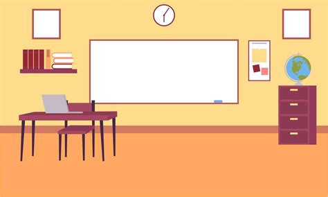 Classroom Interior Empty School Classroom School Education Background