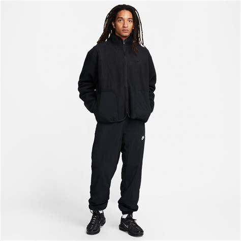 Nike Club Fleece Sherpa Mens Track Top Black Fb8386 010