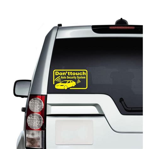 Jual Stiker Kaca Mobil Unik Lucu Cutting Sticker Dont Touch Auto