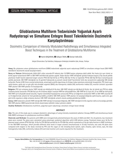 Pdf Dosimetric Comparison Of Intensity Modulated Radiotherapy And Simultaneous Integrated