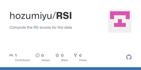 Github Hozumiyu Rsi Compute The Rs Scores For The Data