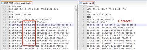 solved postprocessor question of four axis with angle head autodesk