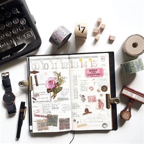 Week 02 2024 Midori Traveler S Notebook Scrapbooking Planner