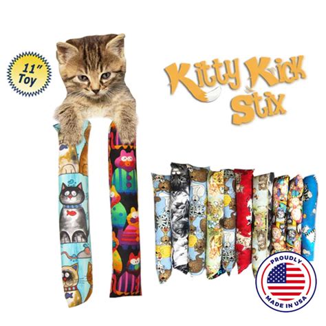 Usa Kitty Kick Stick Catnip Kickers Set Of 2 11 Toys