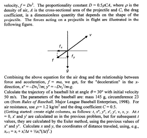 Solved 4 Trajectory I Consider The Motion Of A Projectile Chegg