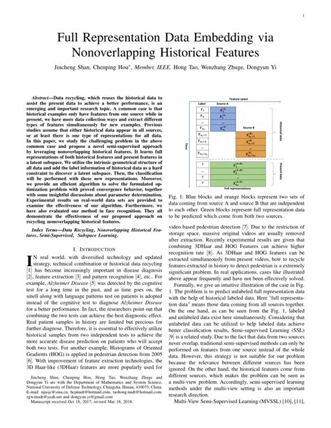 PDF Full Representation Data Embedding Via Nonoverlapping Historical Features