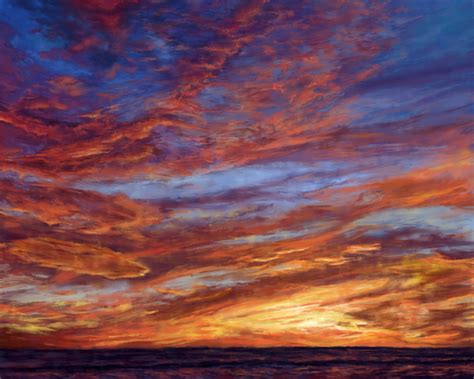 Sfondi Tramonto Opera D Arte Nuvole Alba Sera Orizzonte