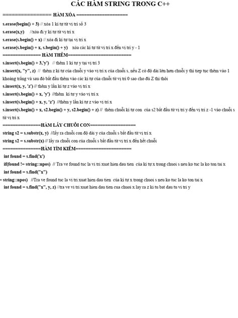 Cachamstring Trong C Pdf