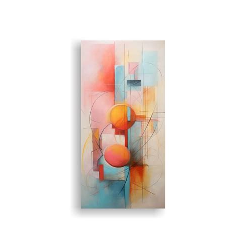 Cuadro Abstracto En Lienzo Con Visión Fotográfica Colores Pastel