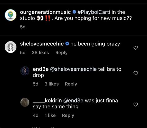 Meechie Confirms Carti Has Been Going Brazy In The Stu R Playboicarti