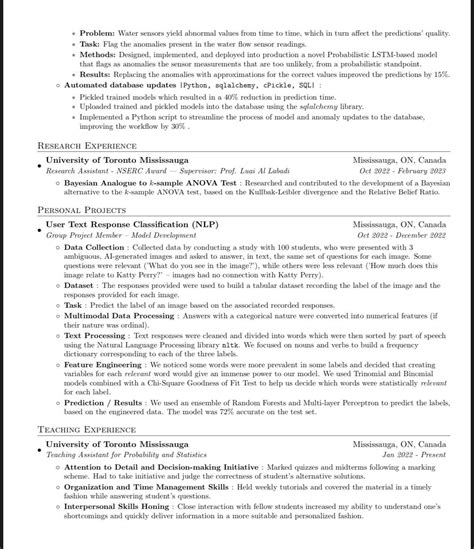 Data Scientist Intern Resume Review Rresumes