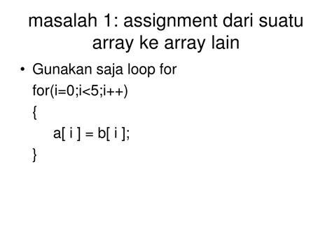 Ppt Array Dan String Powerpoint Presentation Free Download Id3811201