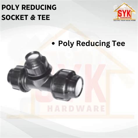 Syk Polypipe Reducing Tee Reducing Socket Hdpe Poly Pipe Fitting Part