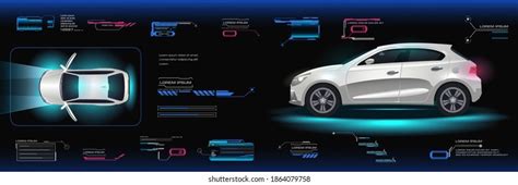 Car User Interface Hud Gui Ui Stock Vector Royalty Free 2109003977 Shutterstock