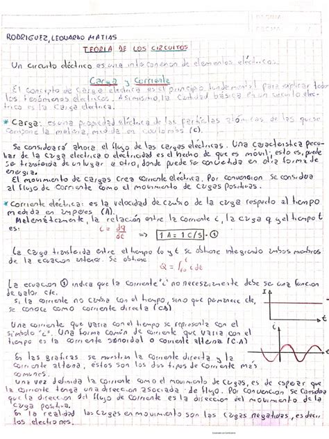 Apunte De Teoría De Los Circuitos Primera Parte Pdf