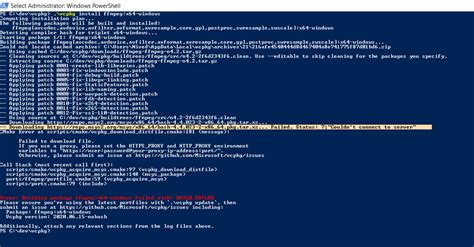 Vcpkg Error While Installing Ffmpeg Issue Microsoft Vcpkg