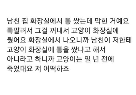 남친 집에서 똥 싼 여자 유머움짤이슈 에펨코리아
