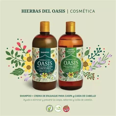 Shampoo Y Enjuague Caspa Seborrea Caída Hierbas Del Oasis Dw en venta en Capital Federal Capital