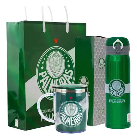 Garrafa Squeeze Caneca Termica Palmeiras Café Agua Cerveja Frete grátis
