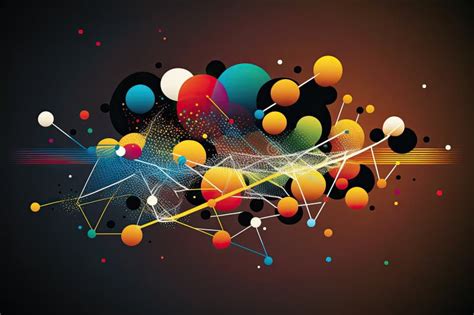 Abstract Lines And Dots Connect Background An Intricate Web Of