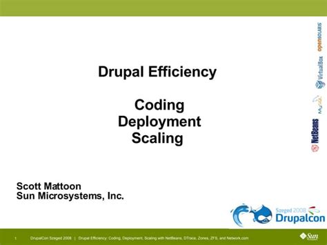 Drupal Efficiency Coding Deployment Scaling Ppt Drupal Efficiency Coding Deployment Scaling Ppt