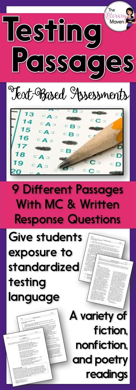 Fiction And Nonfiction Test Passages Practice Assessments High