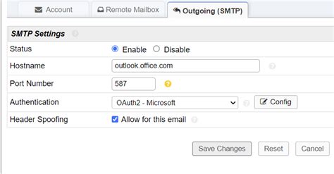 SMTP Settings 365 OsTicket Forum