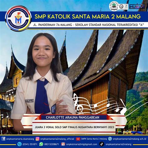 Prestasi Smpk Santa Maria 2 Malang