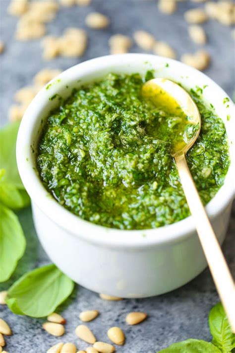 Easy Homemade Pesto Recipe Homemade Pesto Food Processor Recipes