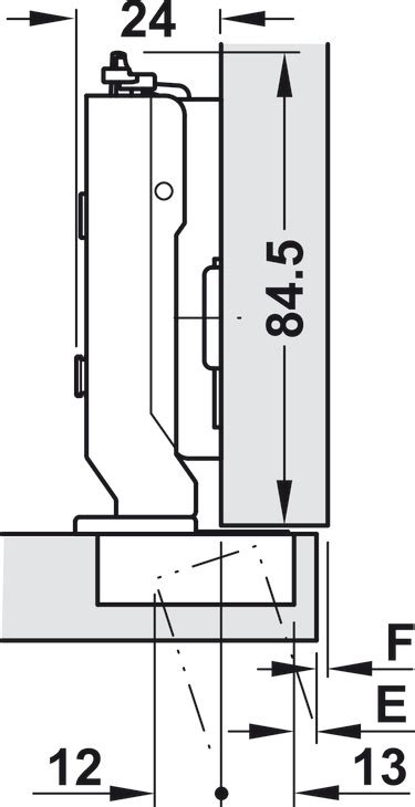 Grass Concealed Hinge Tiomos 110º Opening Angle Full Plus Overlay